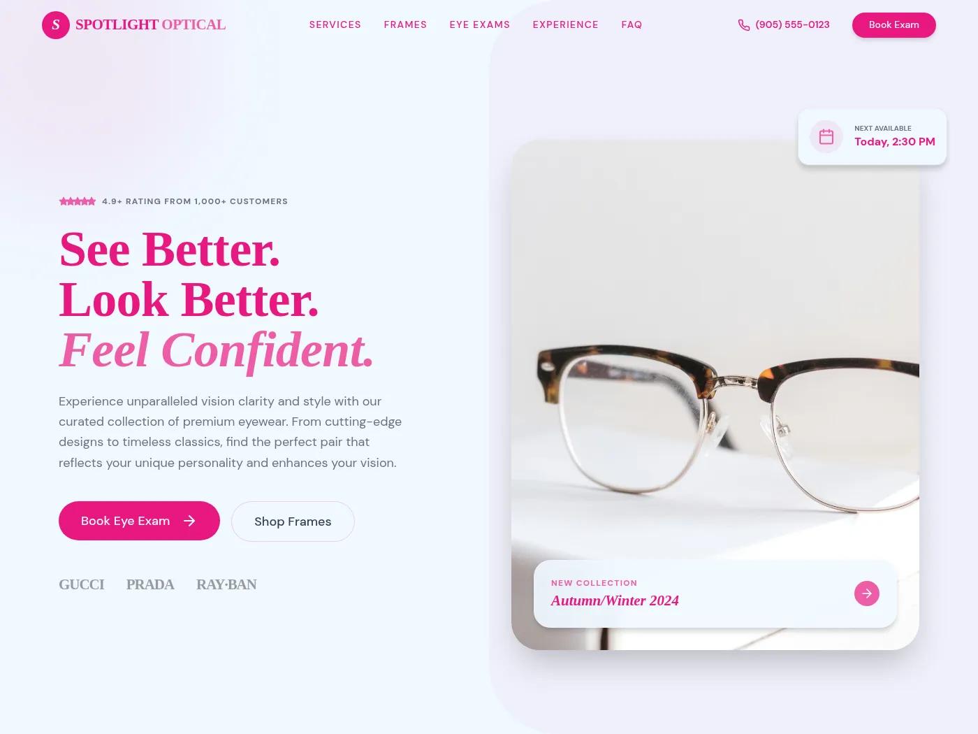 Spotlight Optical Website