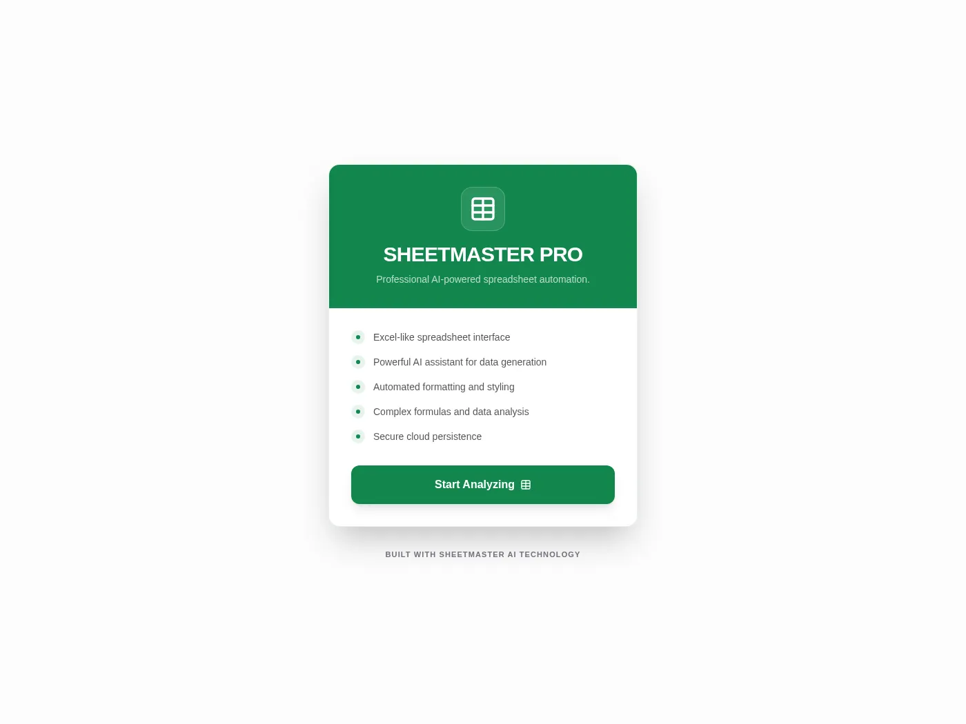 SheetMaster Pro