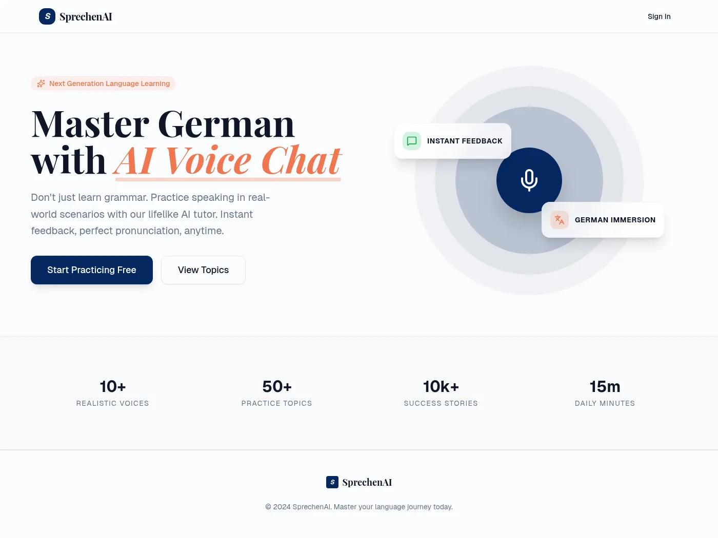 SprechenAI Chat Clone