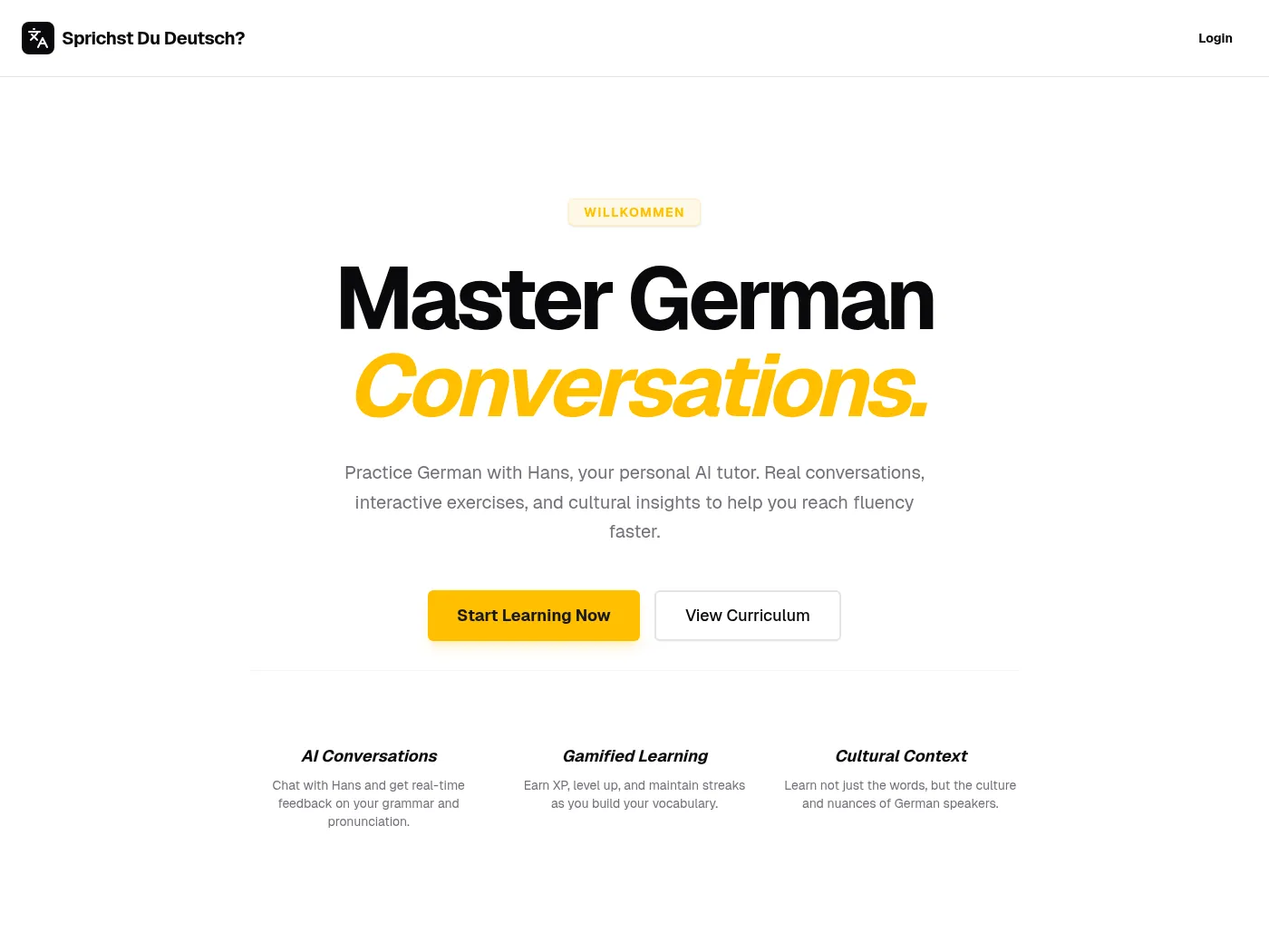 Sprichst Du Deutsch?