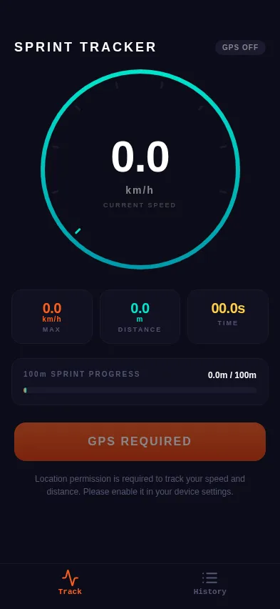 Sprint Speed Tracker