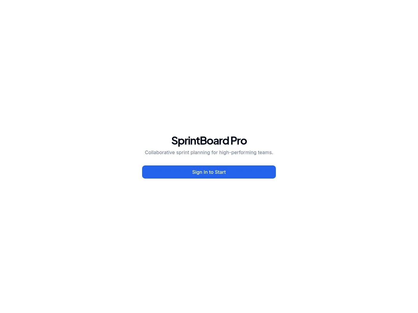SprintBoard Pro