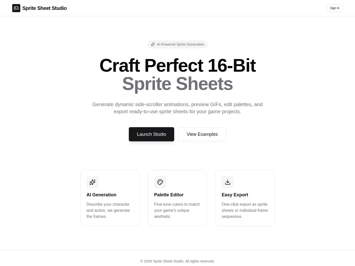 Sprite Sheet Studio