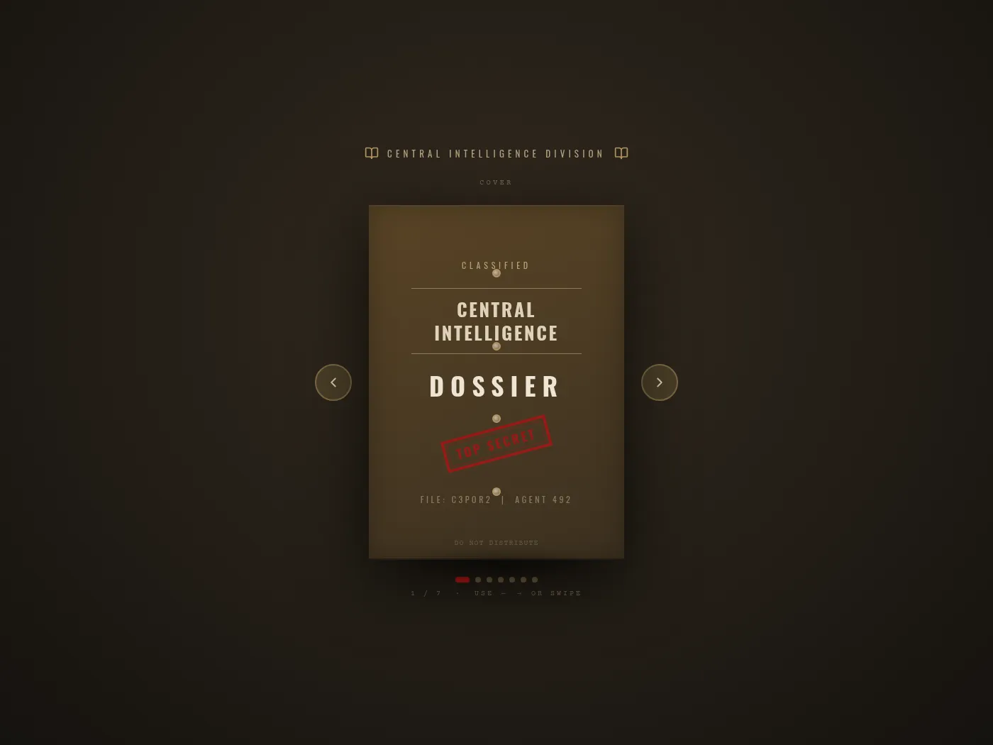 Spy Dossier Flipbook