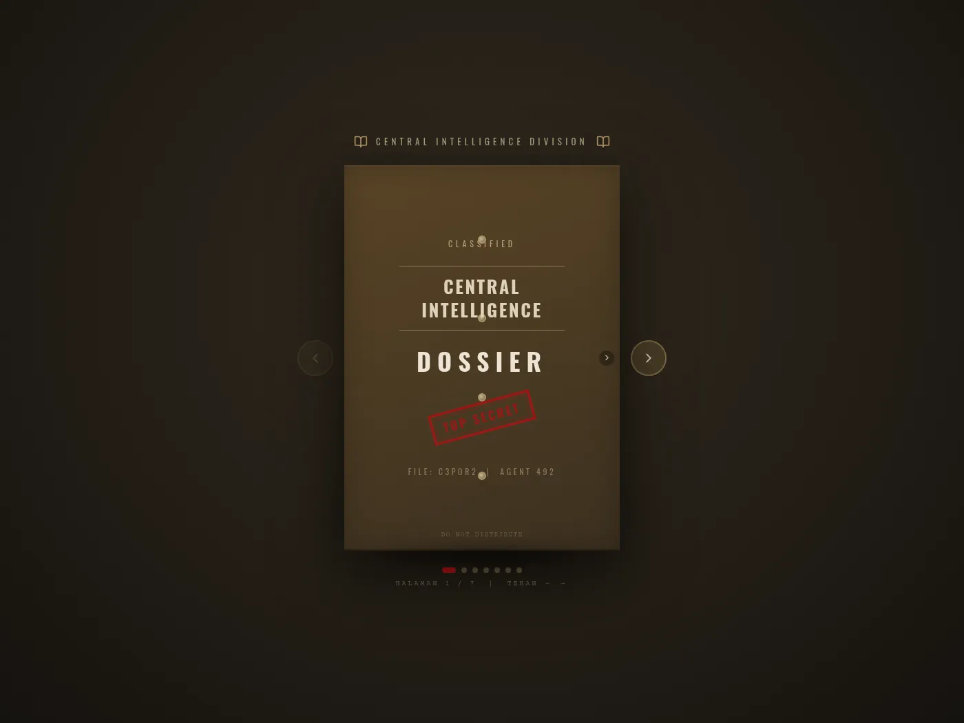 Spy Dossier Flipbook