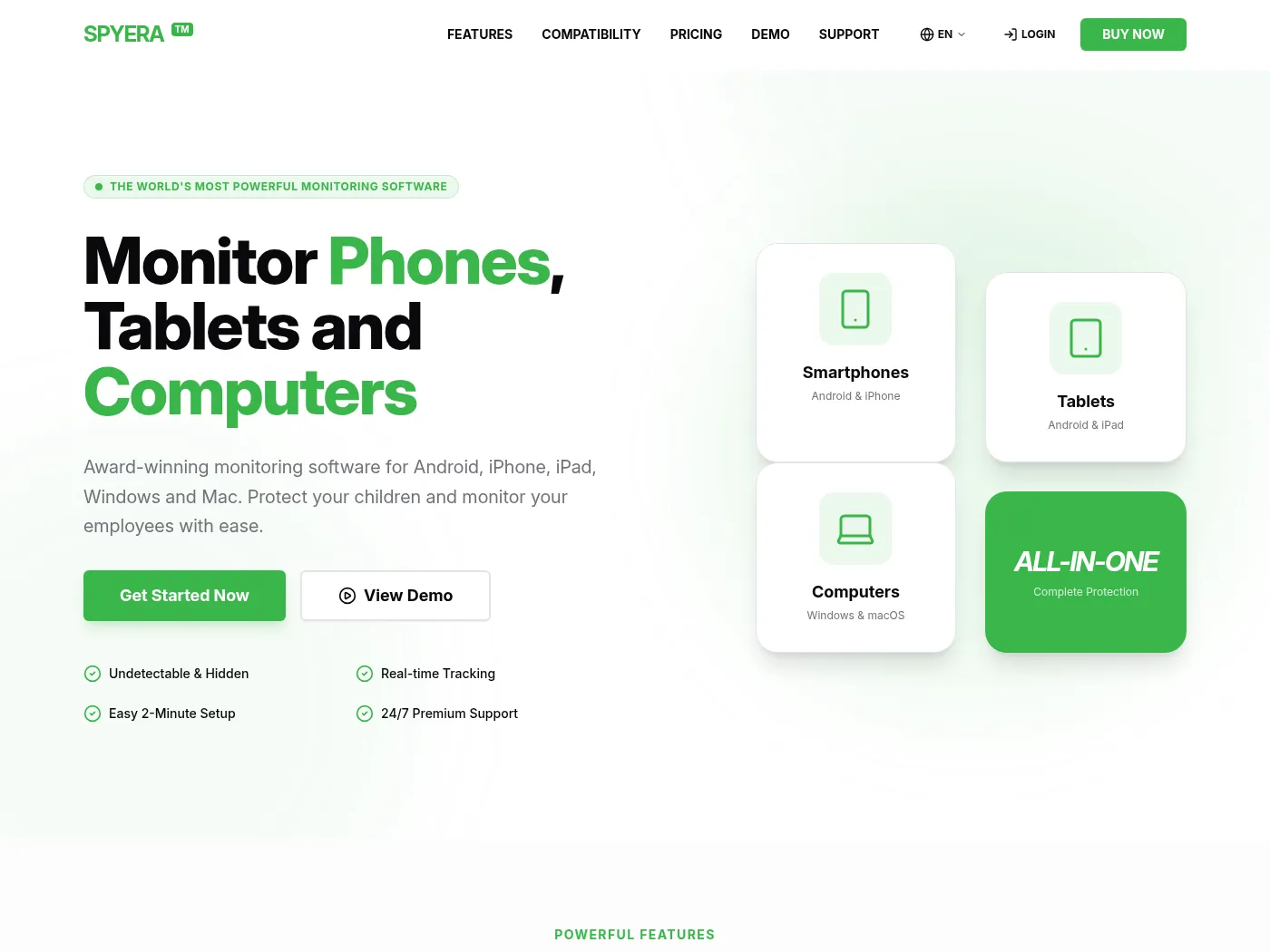 Spyera Web Clone