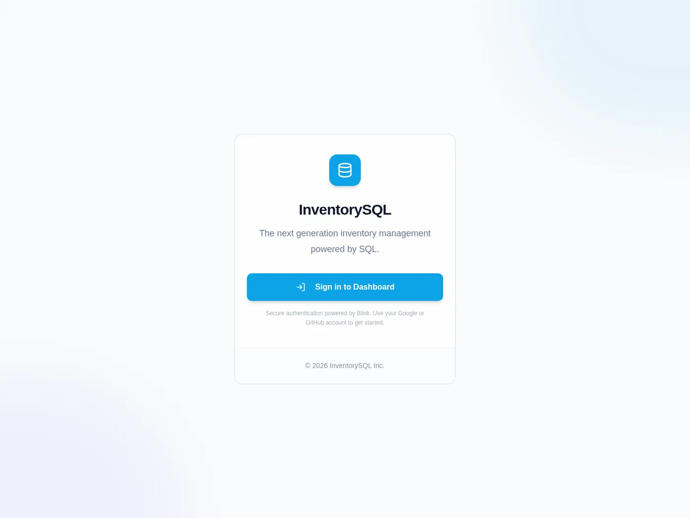 InventorySQL