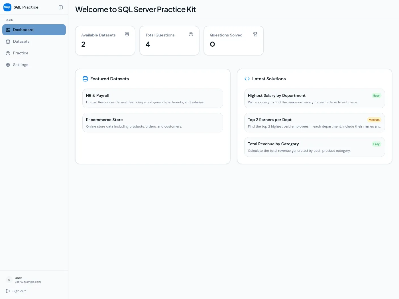 SQL Server Practice Kit