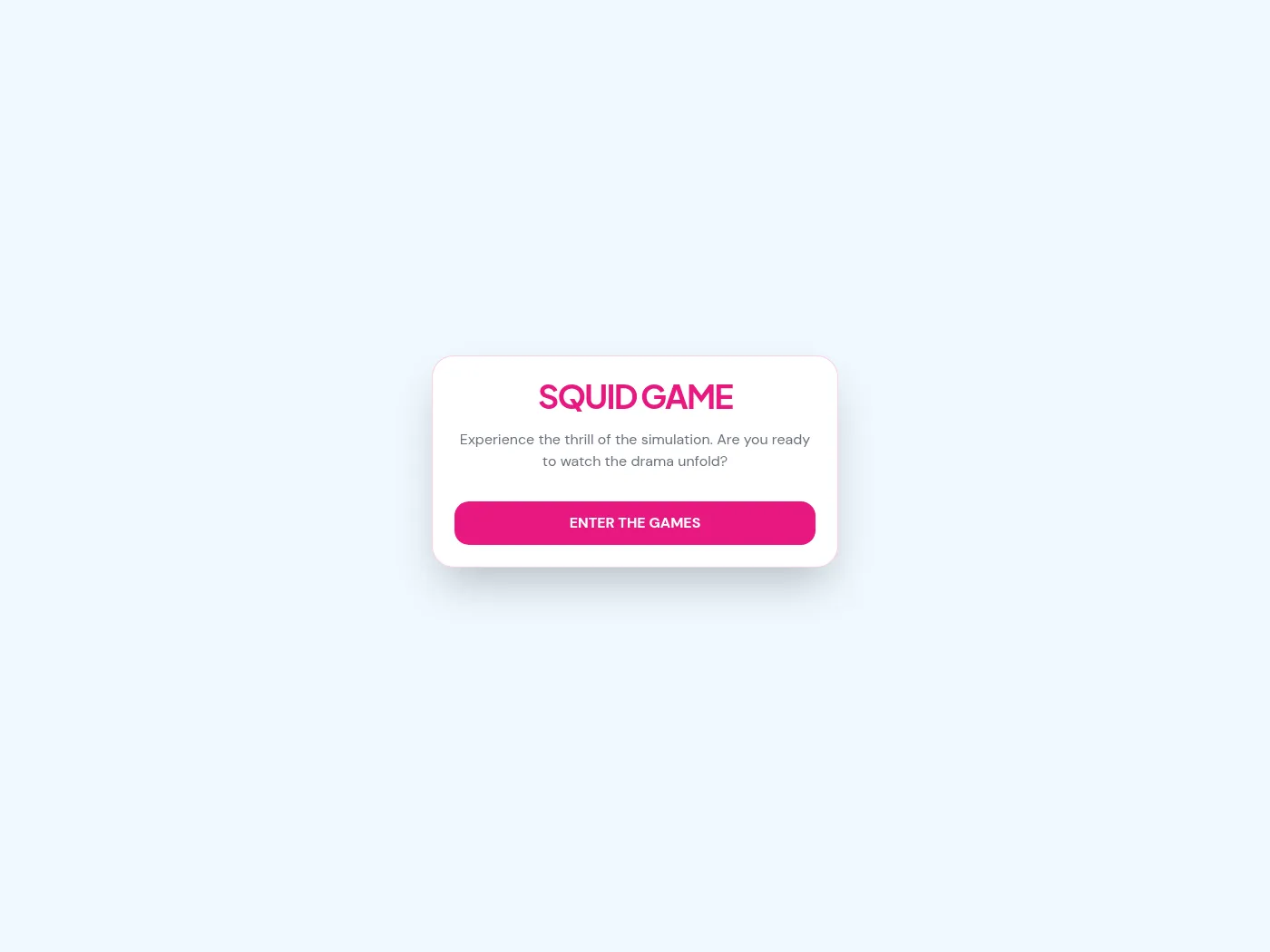 Squid Game Simulator