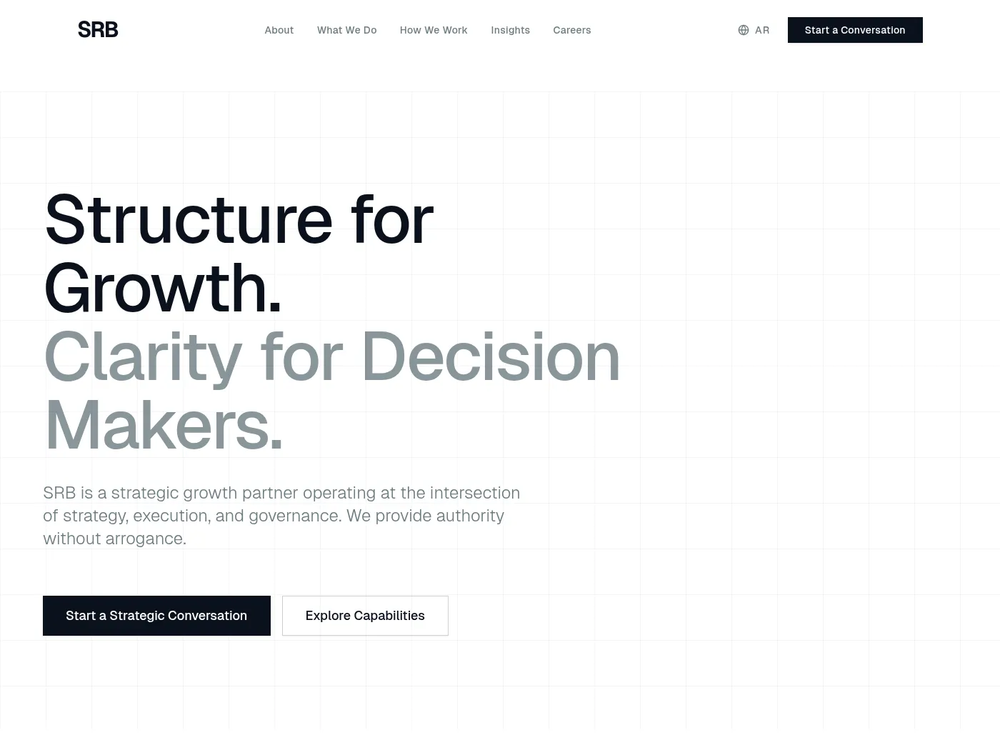 SRB Strategy Website