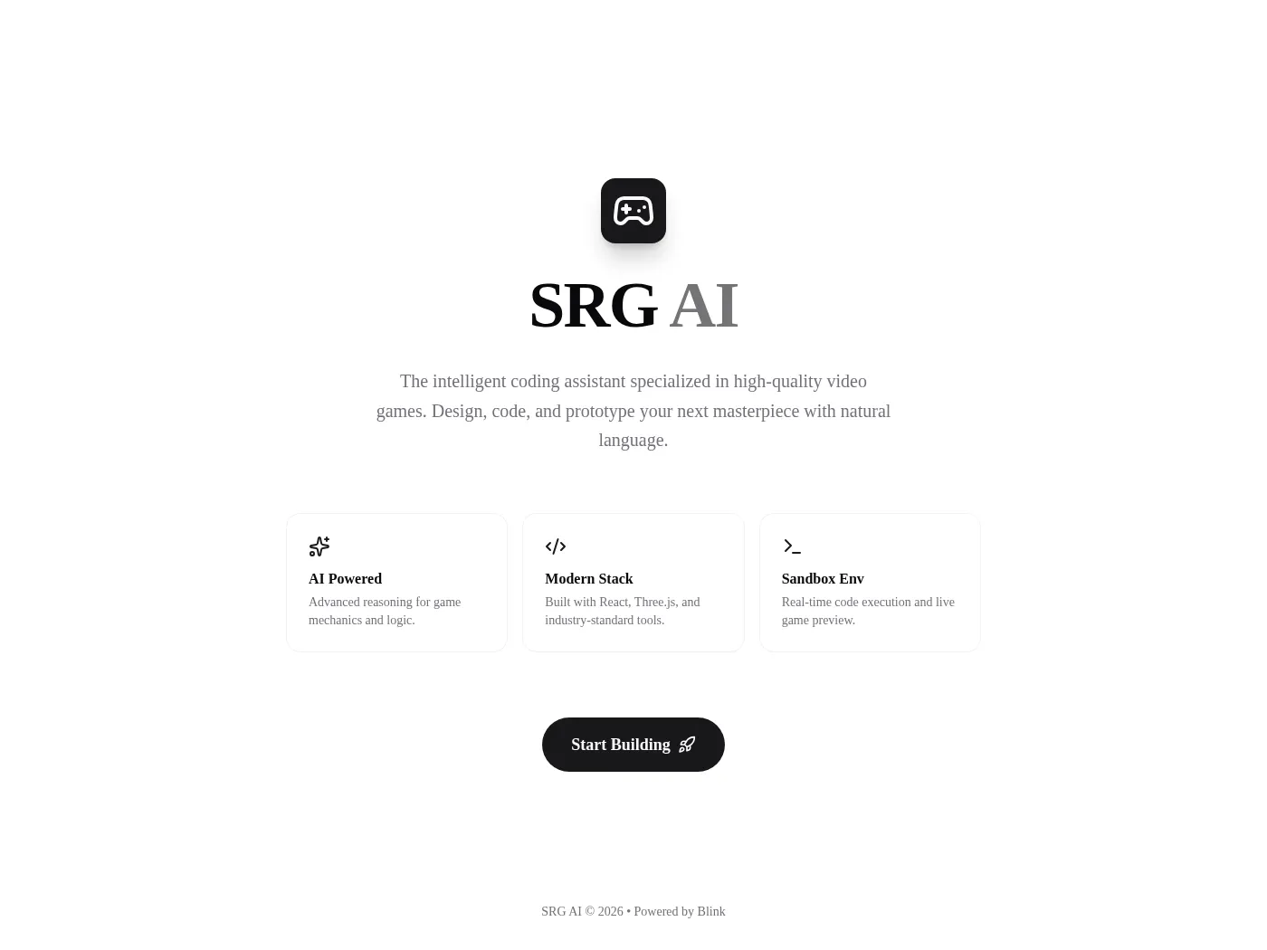 SRG AI Game Creator