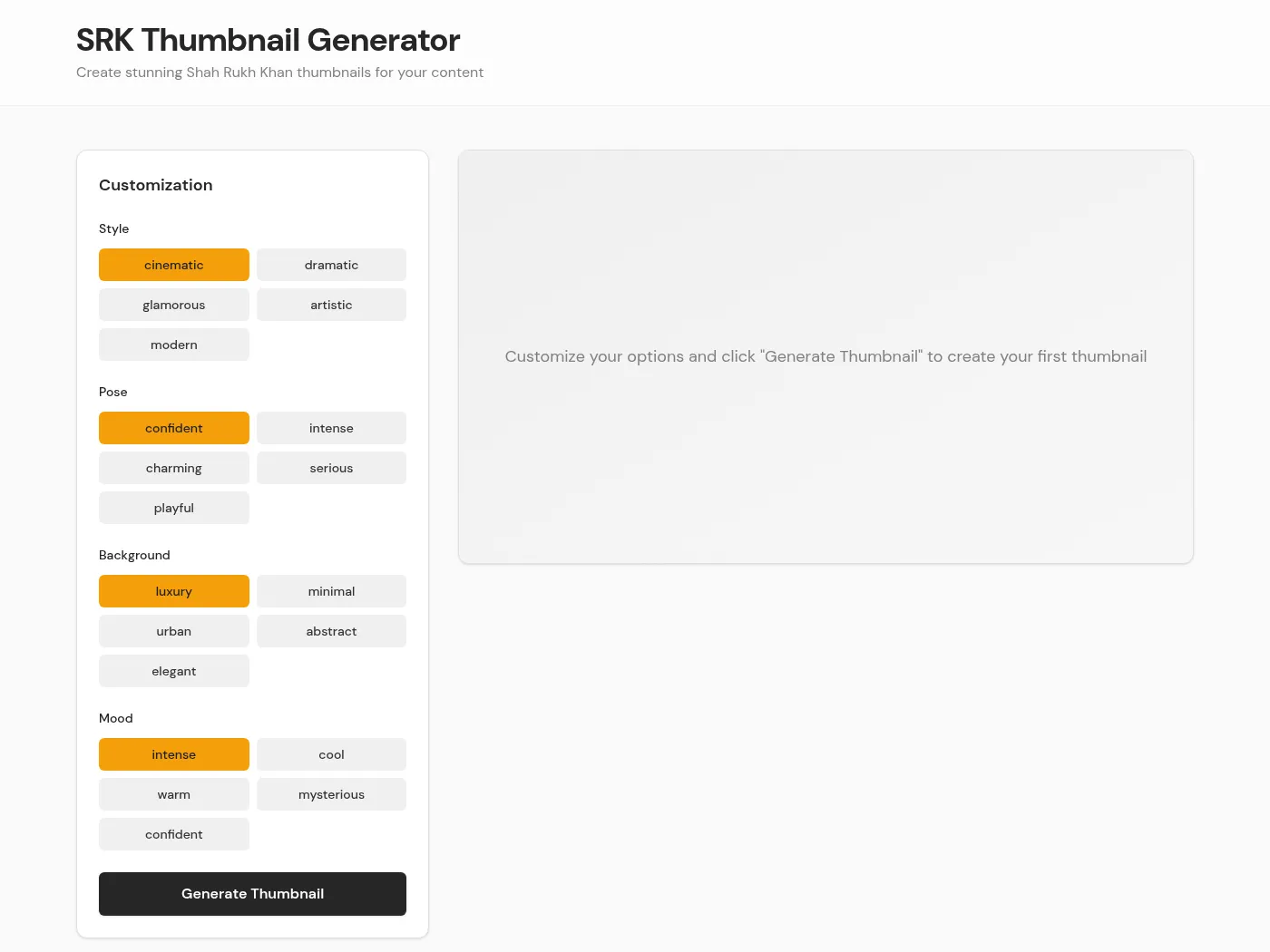 SRK Thumbnail Generator