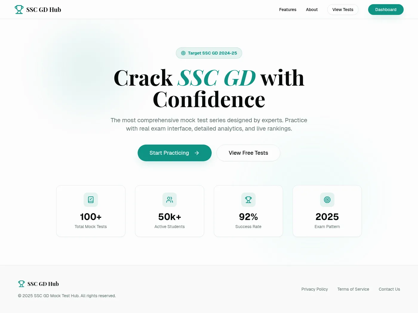 SSC GD Mock Test Hub