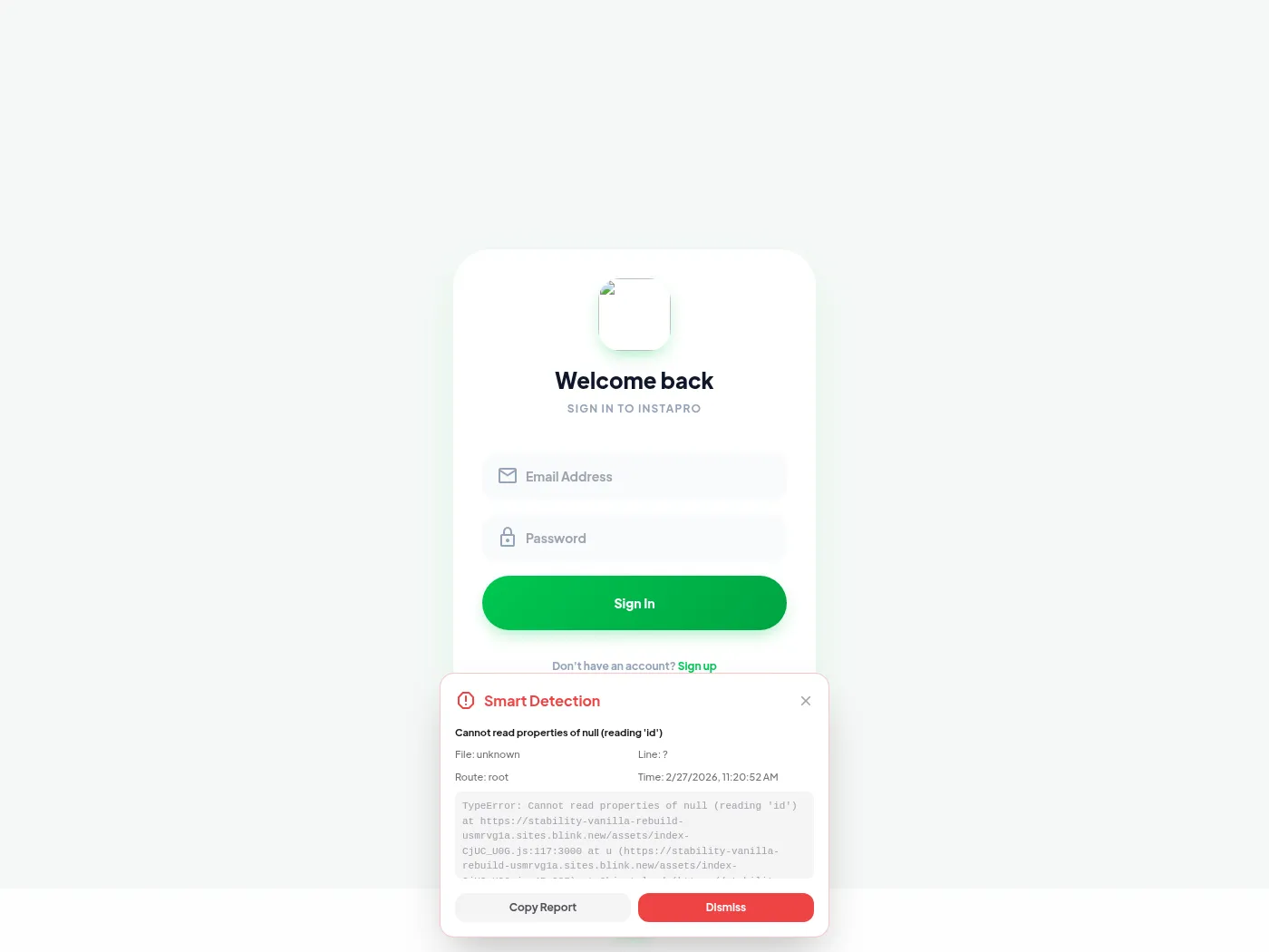 Stability Web App Rebuild