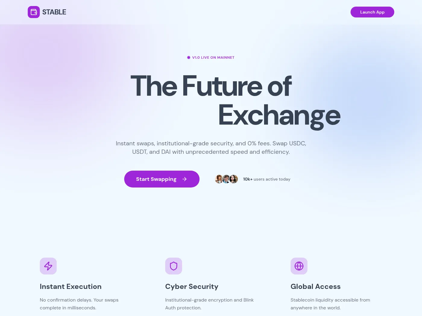 StableCoin Exchange Hub
