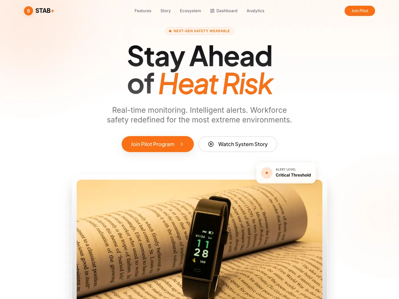 STAB+ Ecosystem Landing Page