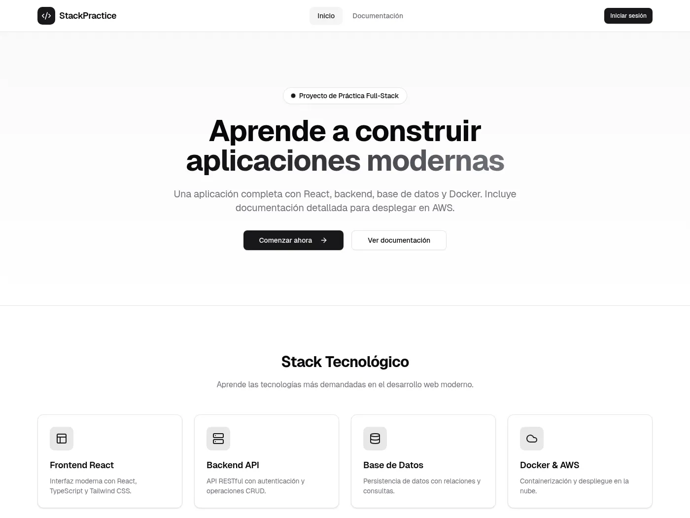 StackPractice App