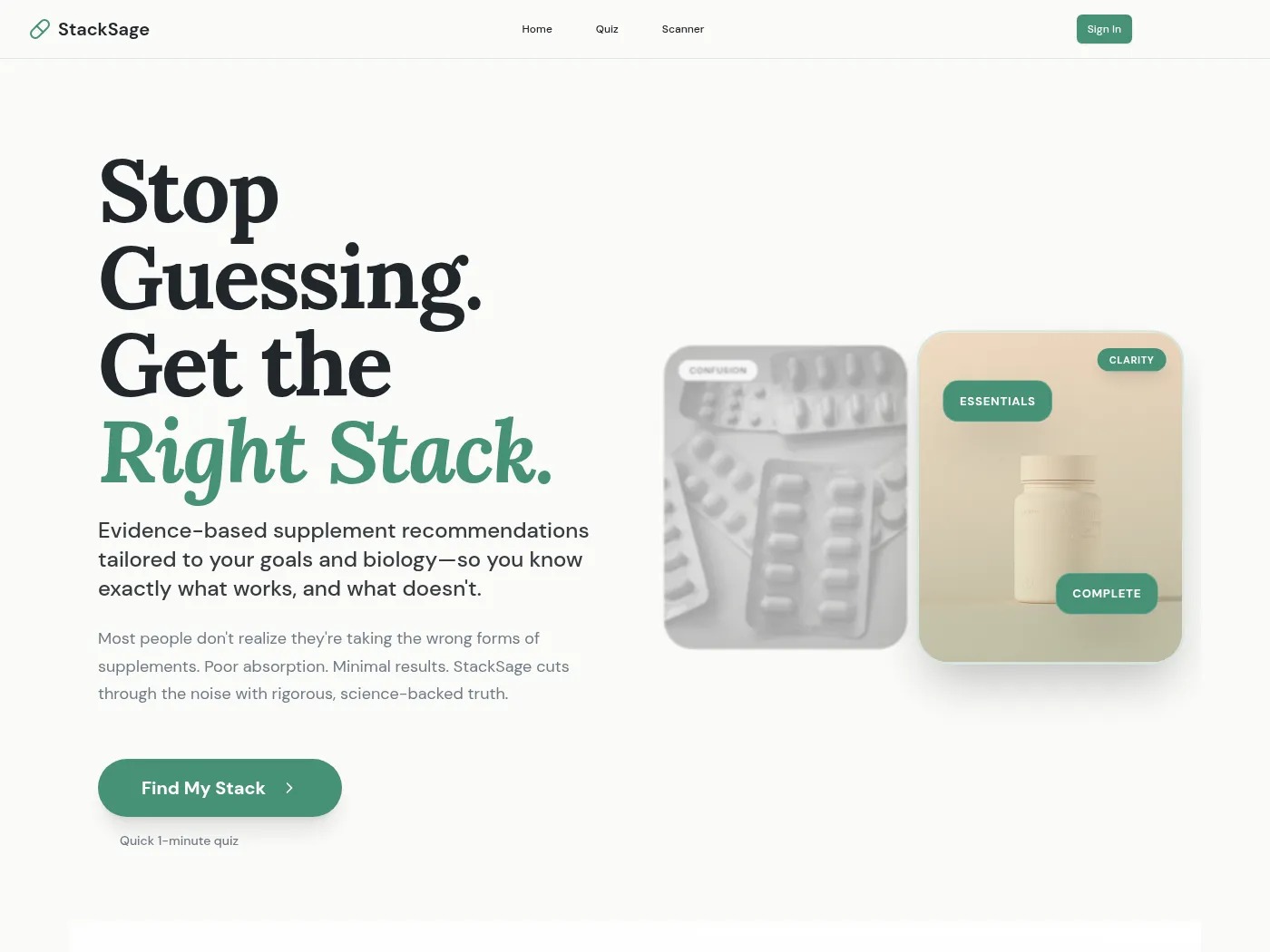StackSage Wellness App
