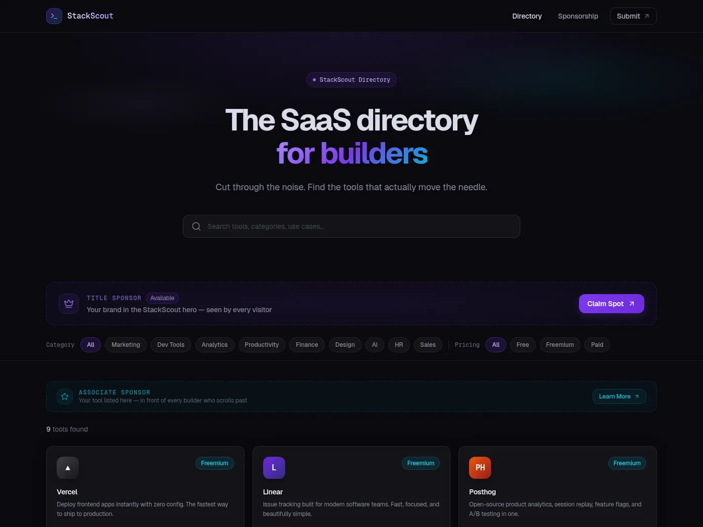 StackScout Directory