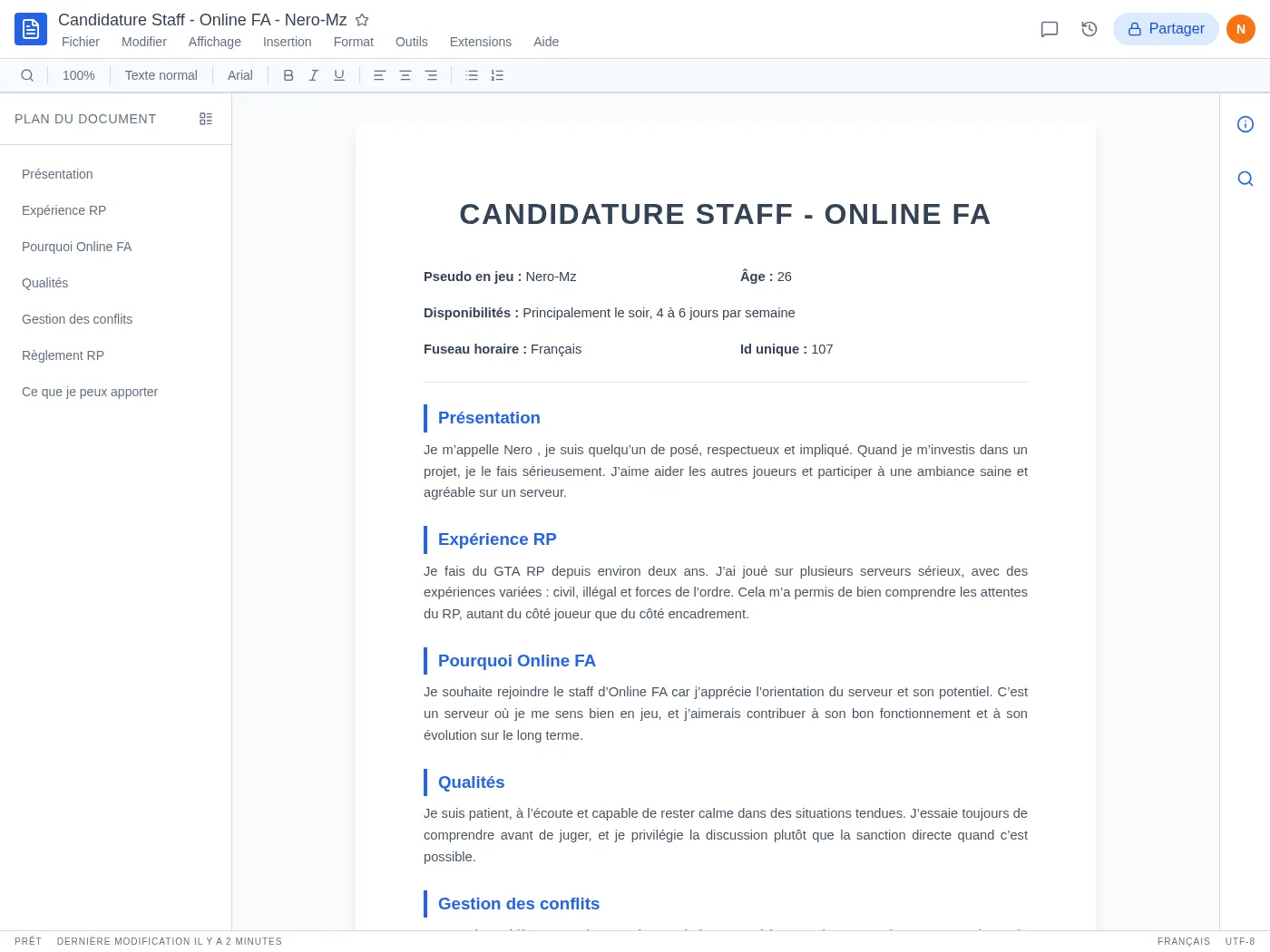 Staff Candidacy GDoc