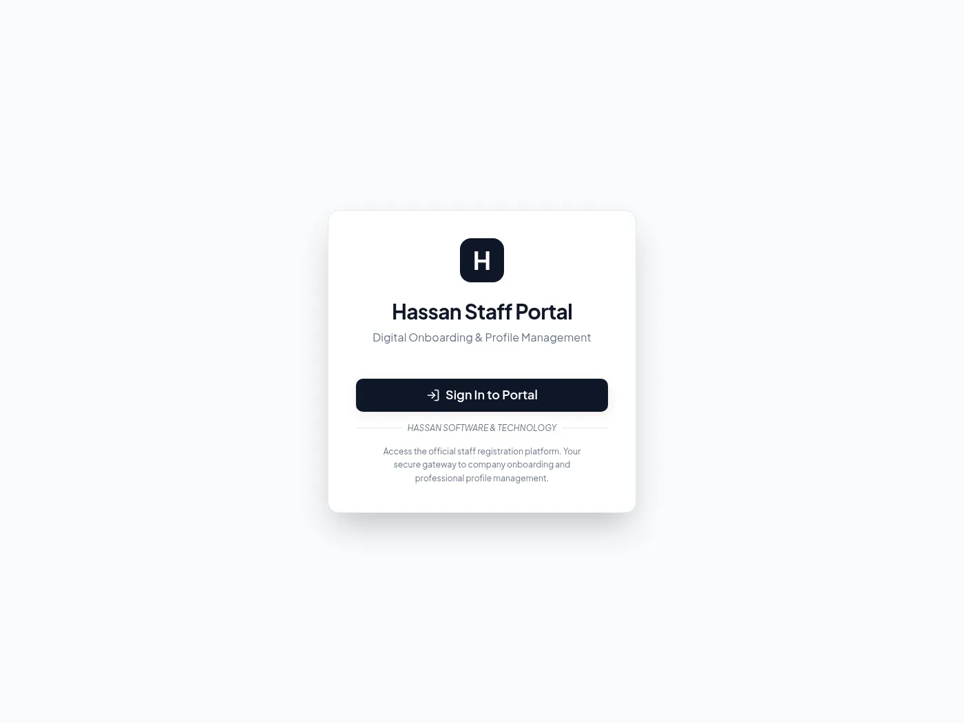 Hassan Staff Registration