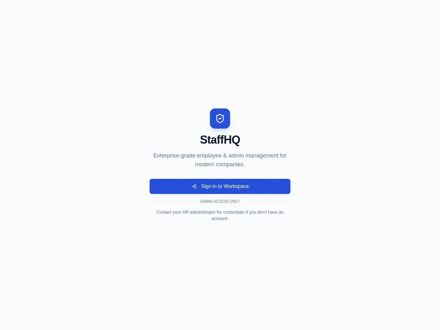 StaffHQ Dashboard
