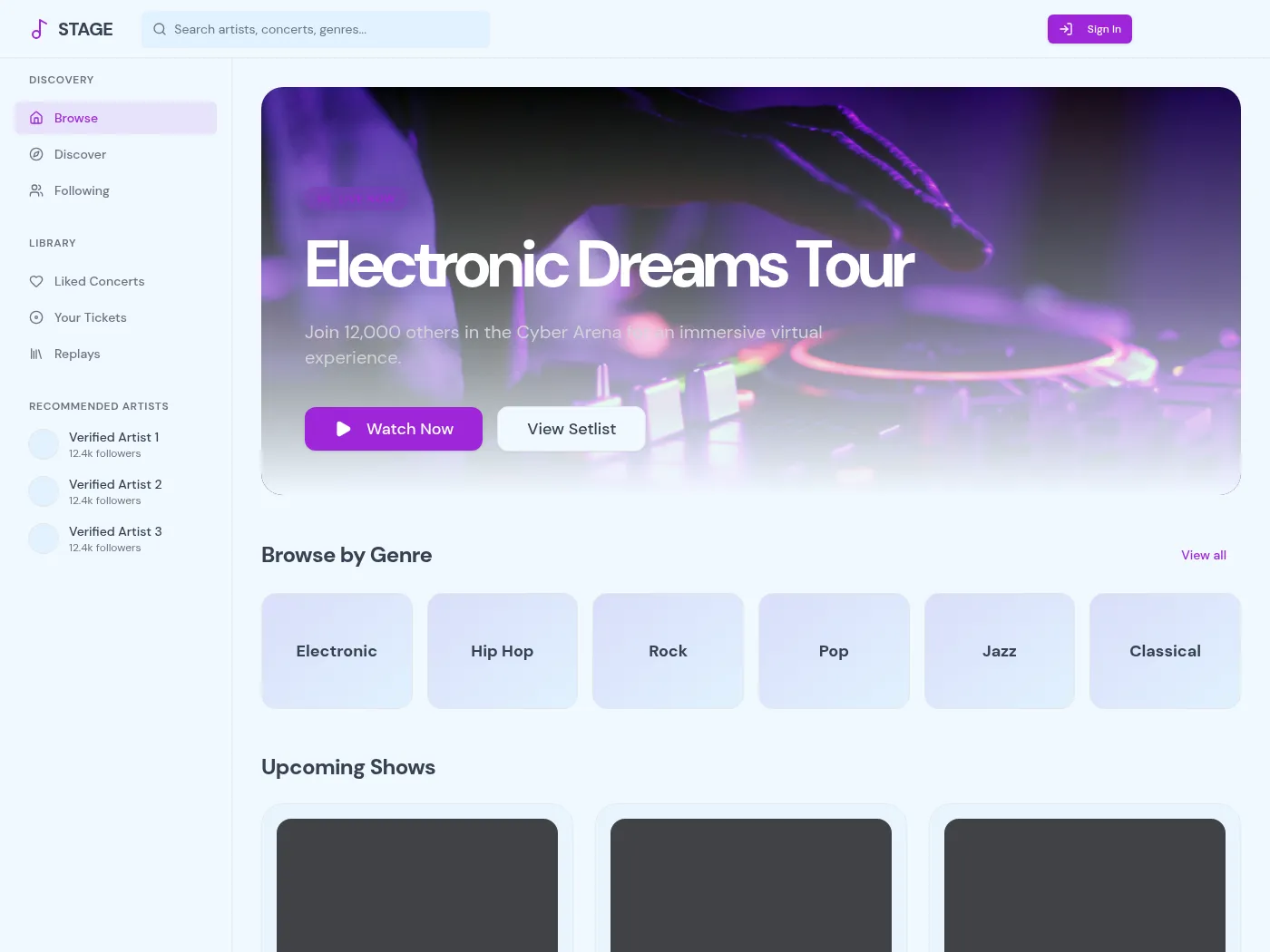 Stage Live Concerts