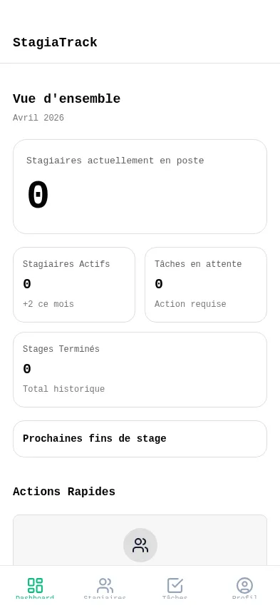 StagiaTrack Mobile