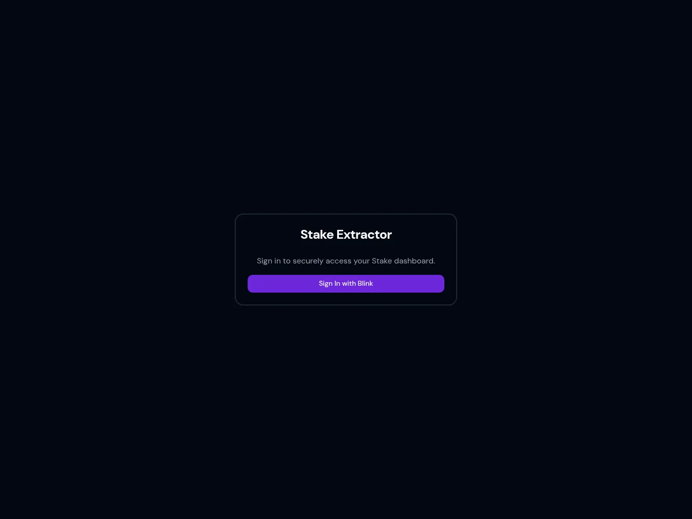 Stake Account Data Extractor