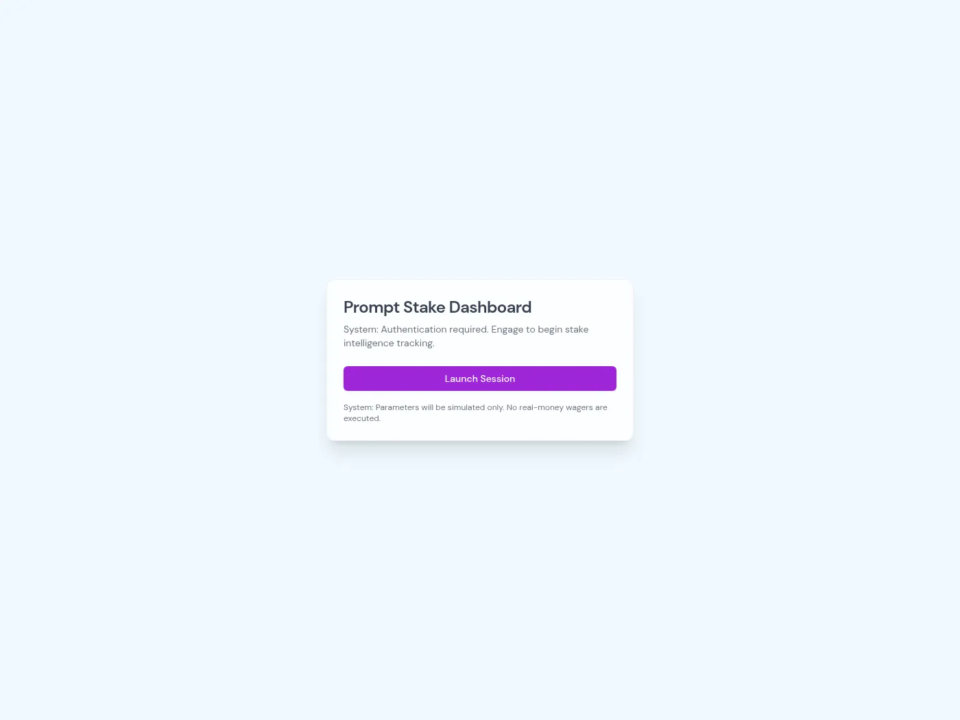 Prompt Stake Dashboard