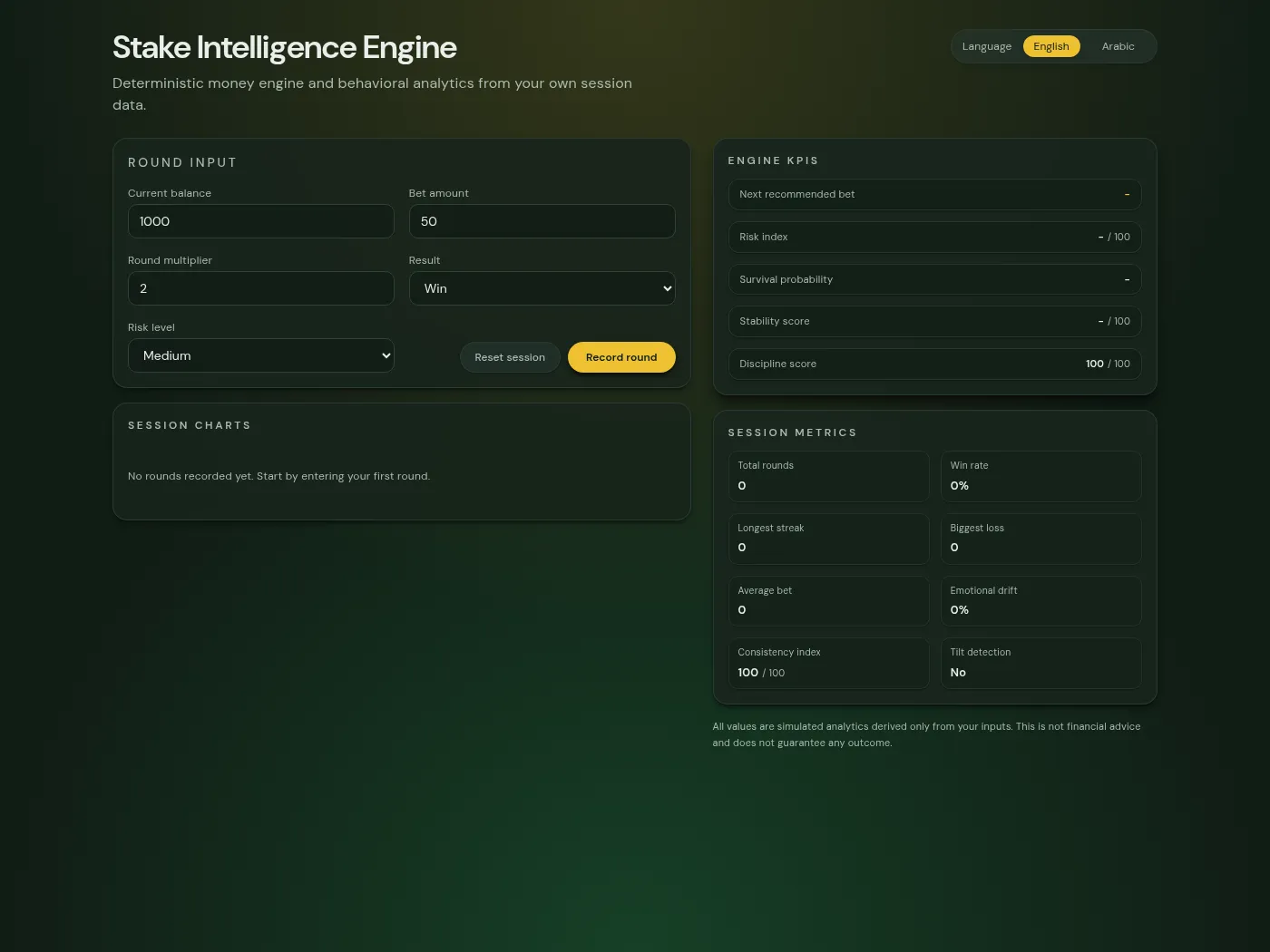 Stake Intelligence Engine