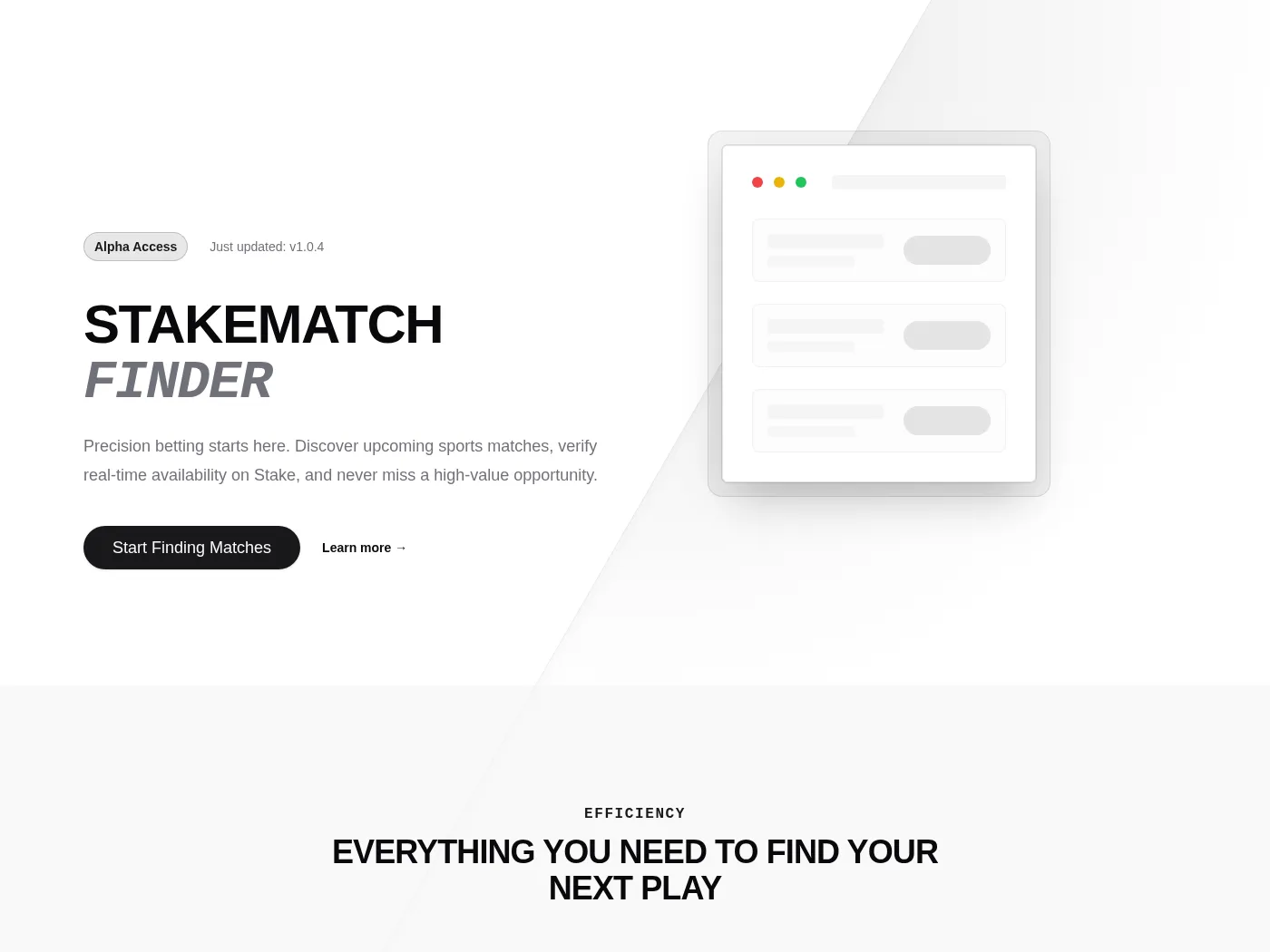 StakeMatch Finder