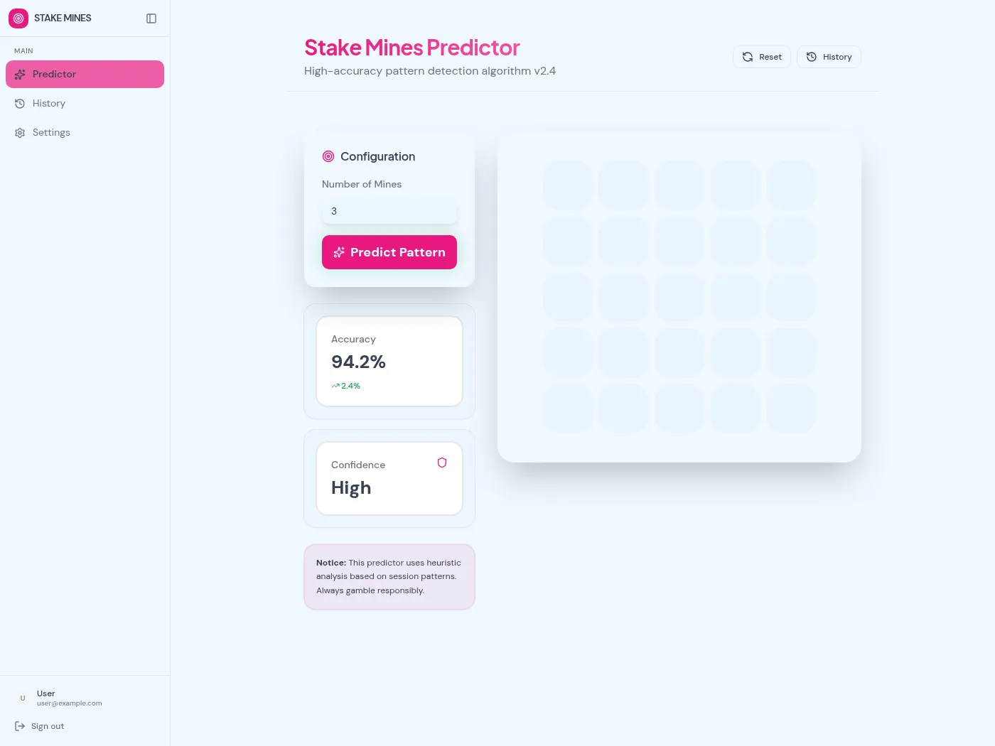 Stake Mines Predictor