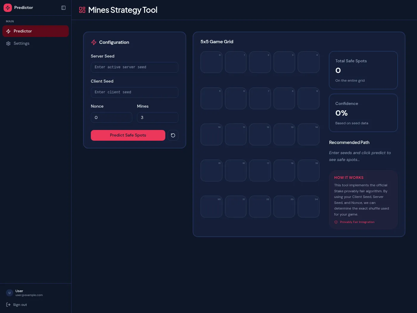 Stake Mines Predictor