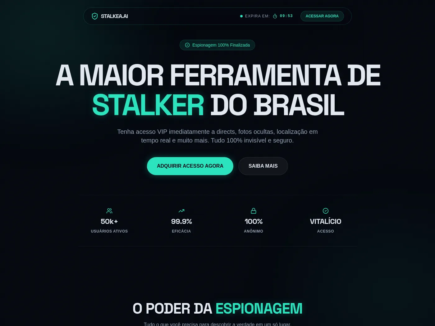 Stalkea AI Inspired Site