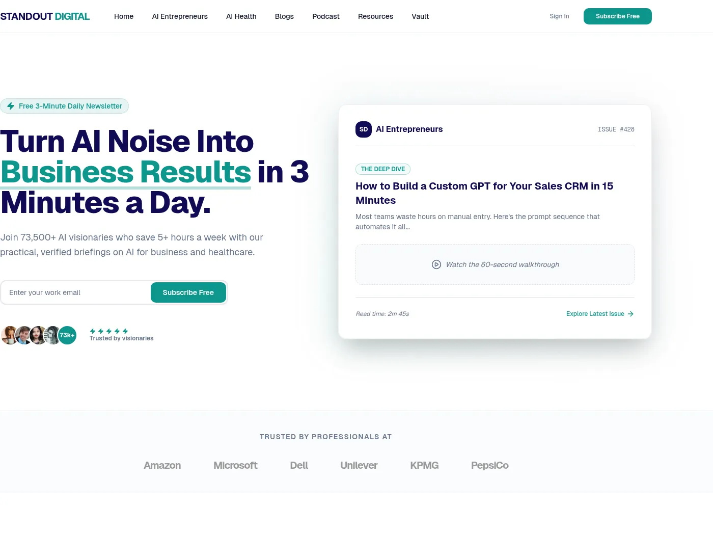 Standout Digital Redesign