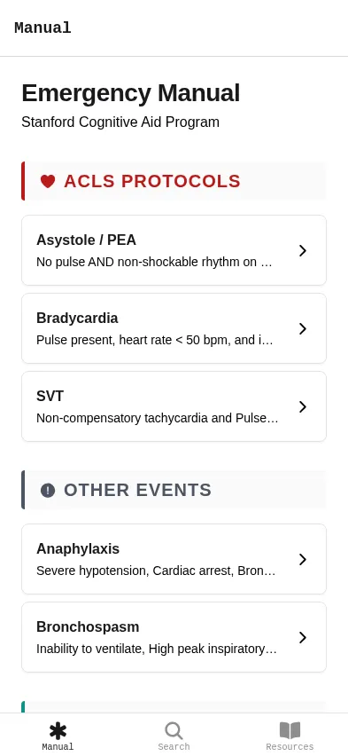 Stanford EM Manual App