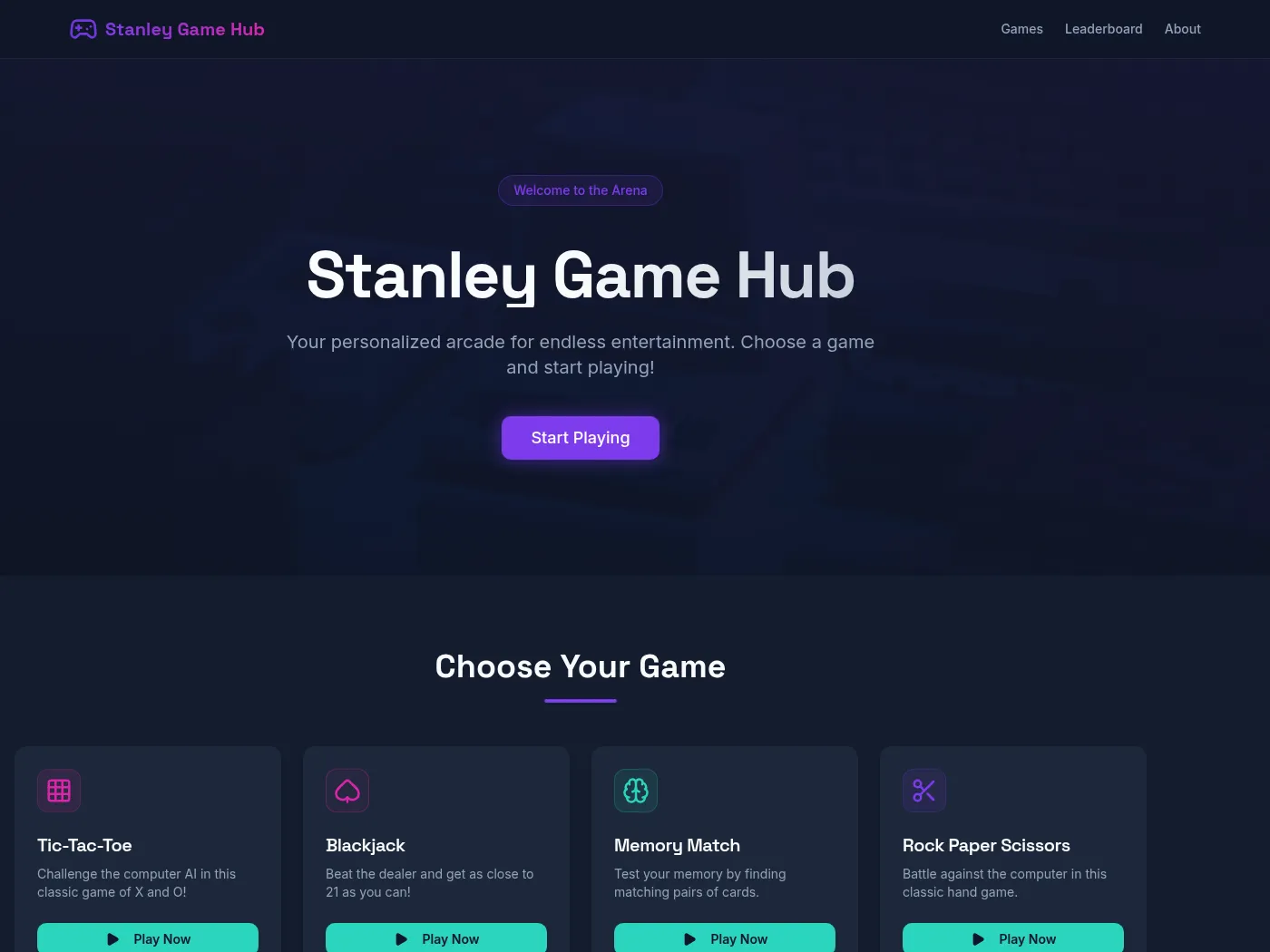 Stanley Game Hub