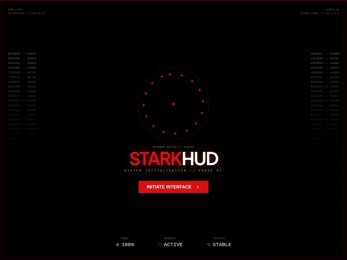 StarkHUD Dashboard