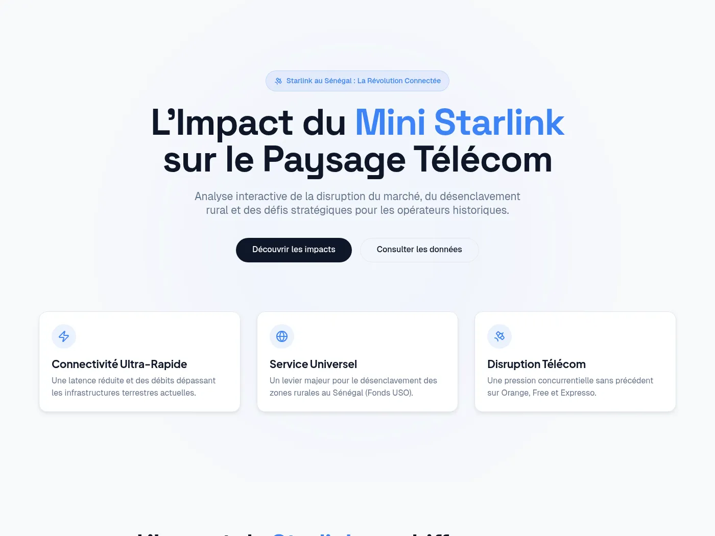Miniature Starlink Sénégal