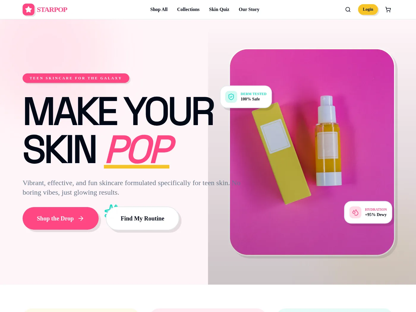 Starpop Skin Brand Web