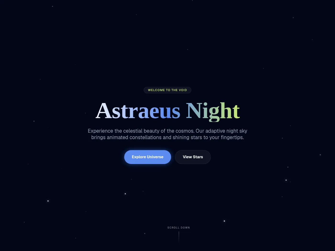 Starry Animated Site