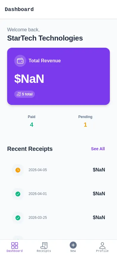 StarTech Receipt Book