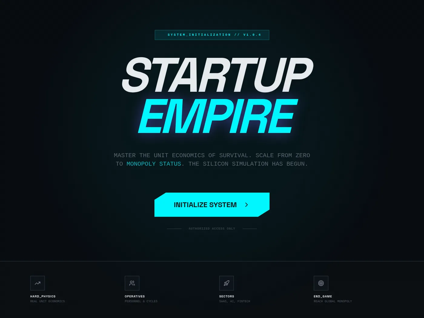 Startup Empire Simulator