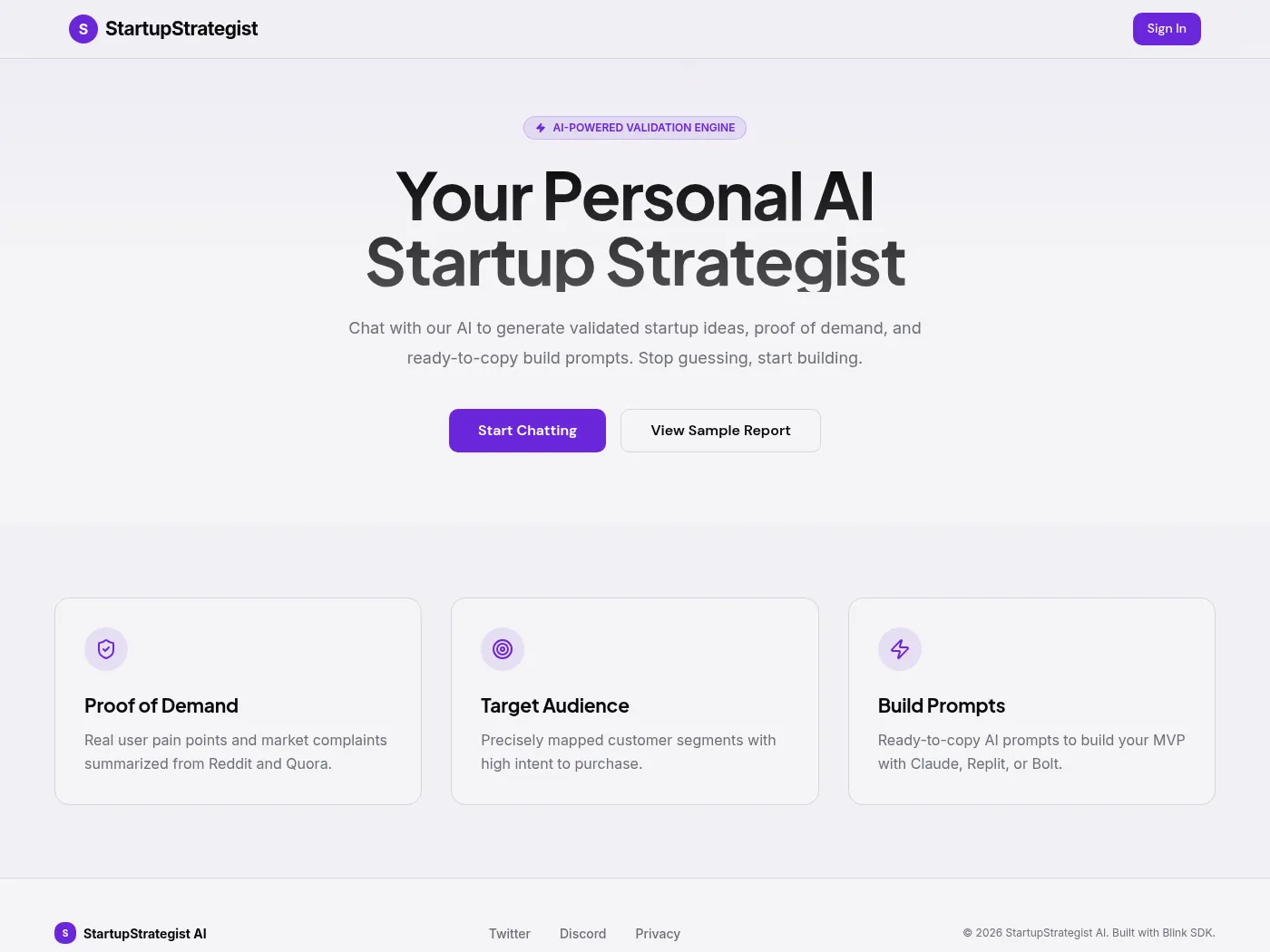 Startup Strategist AI