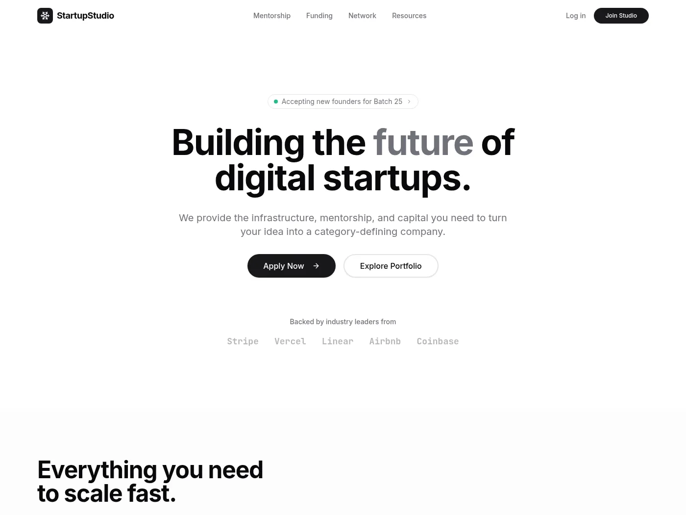 Startup Studio Platform