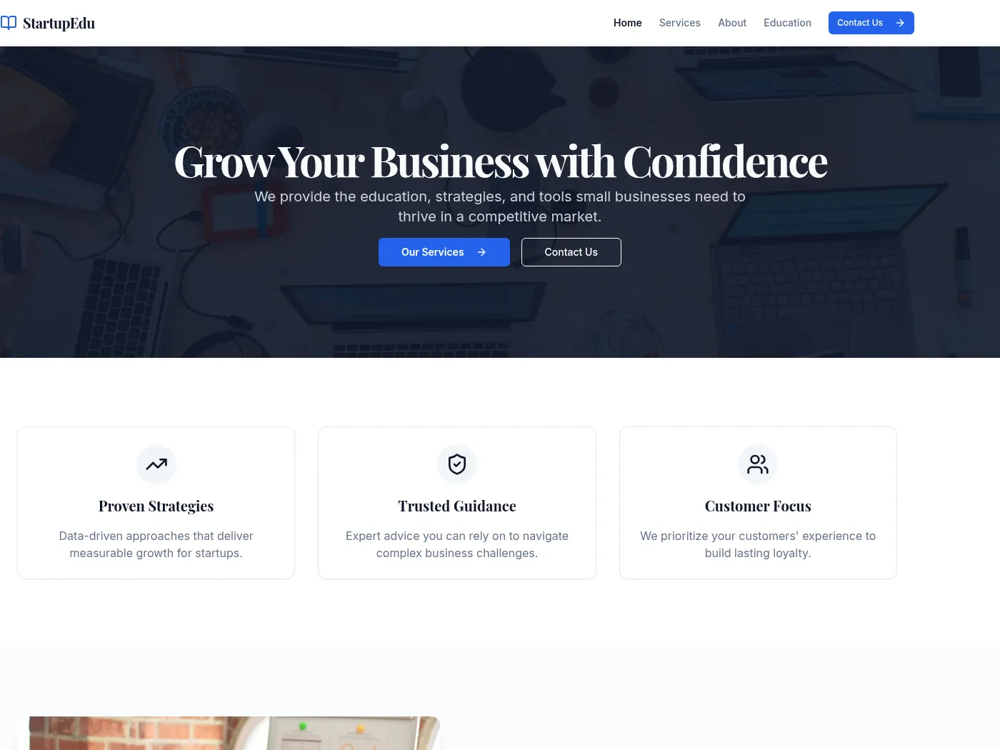 Startup WordPress Site Builder