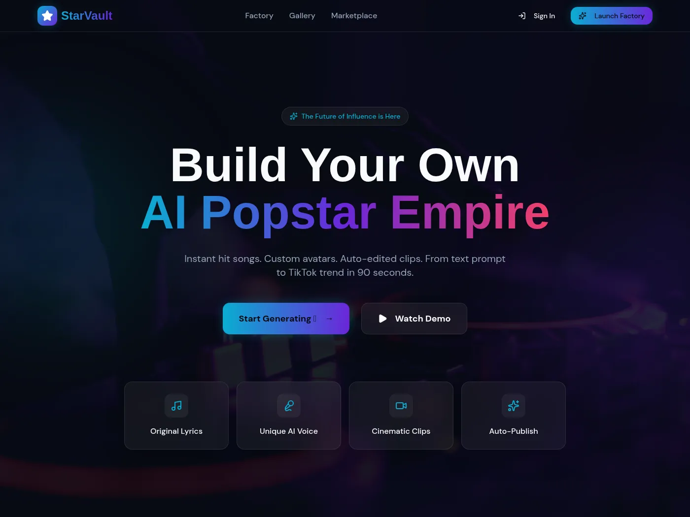 StarVault: AI Popstar Factory