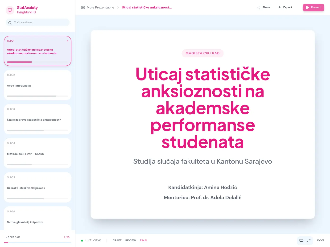 StatAnxiety Insights