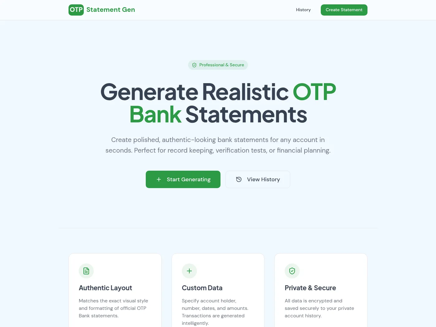 Statement Generator Pro